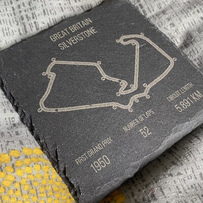 F1 Circuit Slate Coaster 4 Pack - Etsy UK