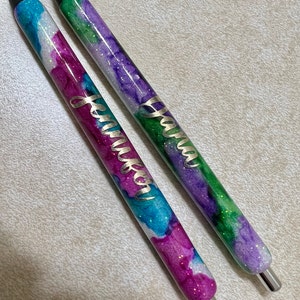 Glitter Epoxy Pen Single Color Personalized Unique Gift Inkjoy | Etsy