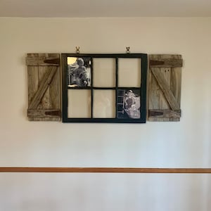 Rustic Little Window Frame With Shutters - Etsy