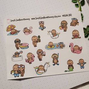 Monthly Personal or Half Letter SMC Birthday Sticker Kit - Etsy