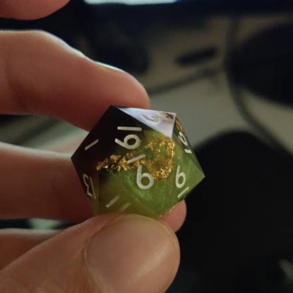 Earthtones - Nature Dice, Druid Dice, Ranger Dice, Handmade Resin Sharp ...