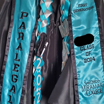 Personalized Sash Graduation Stoles Customized Graduation Sash Custom ...