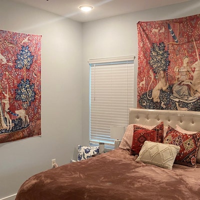 Medieval Tapestry Reproduction Lady and the Unicorn À Mon Seul - Etsy