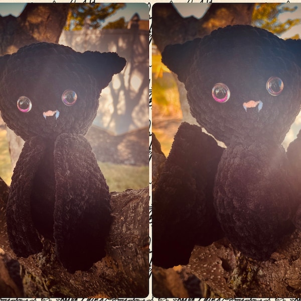 PATTERN: Plush Binx the Bat Pattern - Amigurumi Chunky Bat Pattern ...