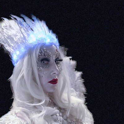 Andromeda LED Ice Light up Mohawk Festival Headpiece - Etsy