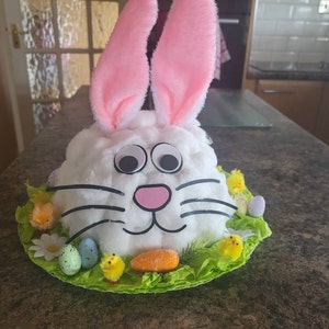 Handmade Decorated Fluffy Easter Chick Bonnet Hat Boys Girls Party Hat ...