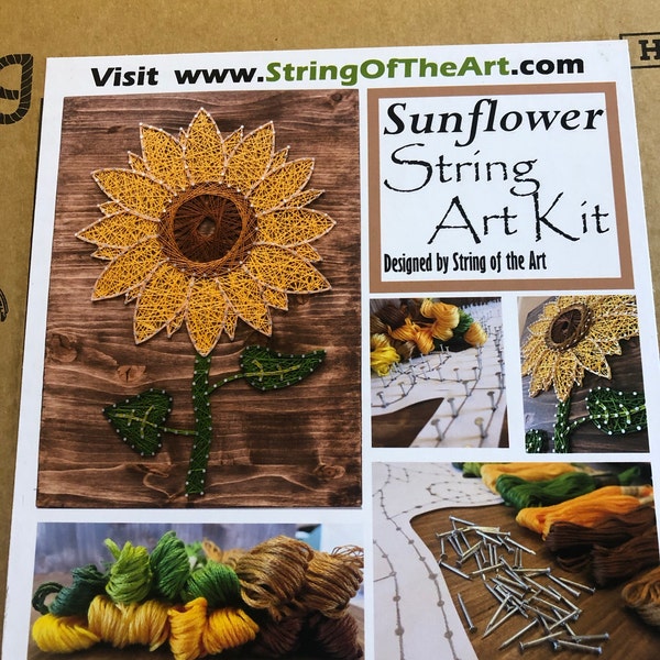 Sunflower String Art Craft Kit: Create Your Own Floral Wall Art ...