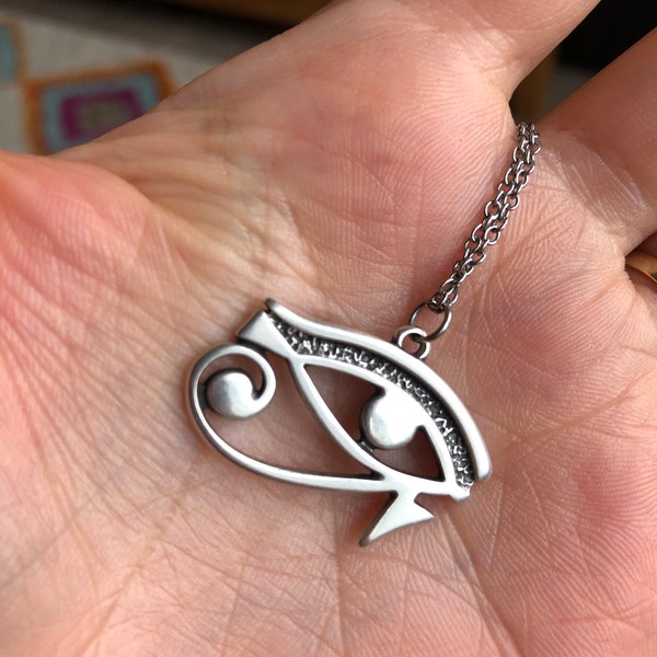 Eye of Horus Necklace , Egyptian Necklace , Eye of Ra Necklace ...