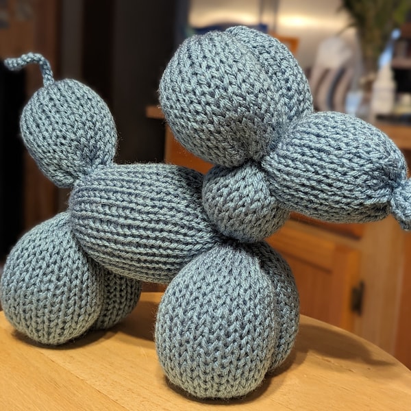 Knitting Machine Balloon Dog, Hybrid PATTERN PDF for 22 Needle Circular ...