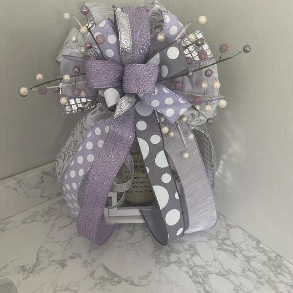 Army Forge Bow, Army Bow, Green and Burlap Bow, Bow for Lantern Wreath ...