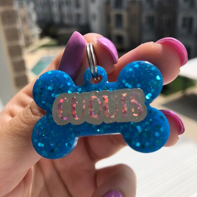 Personalized Pet Keychain 2 Inch Round Circle Custom Resin Photo - Etsy