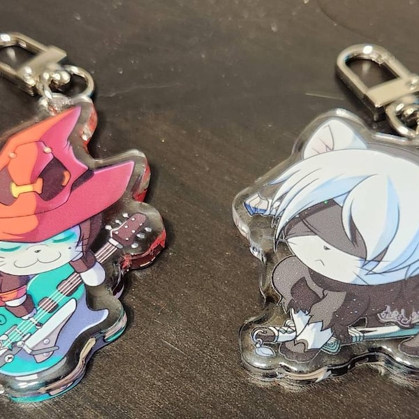 Soul Catibur Kitty Keychains! - Etsy