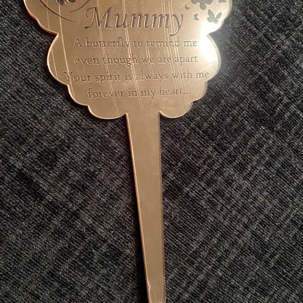 Butterfly Memorial Stick - a Pretty Grave Side, Cemetery Decoration ...