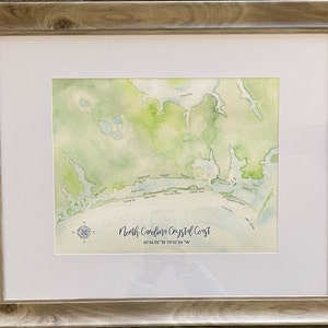 Cape Cod Watercolor Map - Etsy