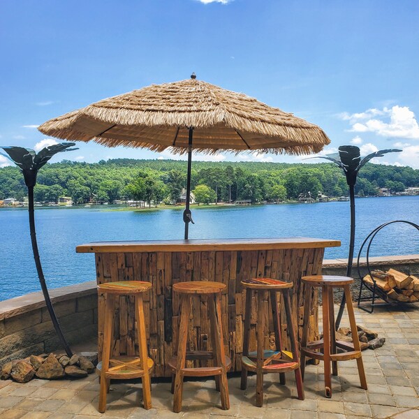 Handcrafted Teak Root Lion Sculpture Unique Garden Decor Artisan ...