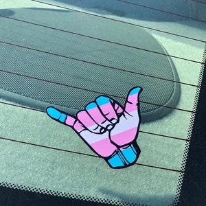 Transgender Flag Sticker Vinyl Sticker Trans Pride Decal Queer Laptop ...