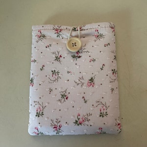 Flowers Kindle Sleeve, Pink Rose Kindle Pouch, Padded Kindle Cover ...