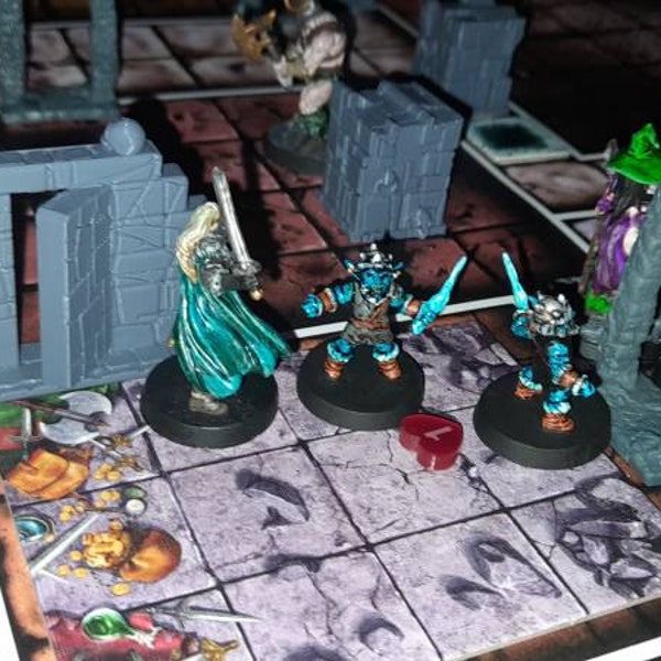 Heroquest Miniatures Staircase, Spiral Staircase, Secret Door, Blocked ...