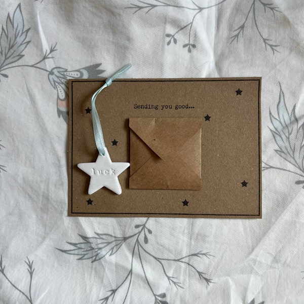 Thank You Card With Thank You Heart Hanging Decoration Gift in Mini ...