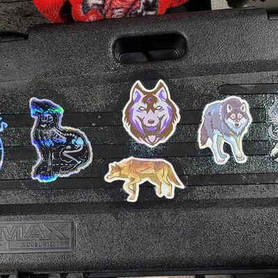 Werewolf Foil Hologram Vinyl Sticker Decal Wolf Wolfman Spirit Ghost - Etsy