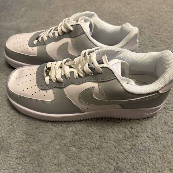 Grey Air Force 1 Custom - Etsy
