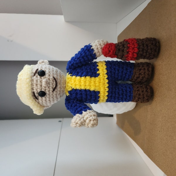 Vault Boy Crochet Pattern: Amigurumi Shelter Figure & Cola Bottle (PDF ...