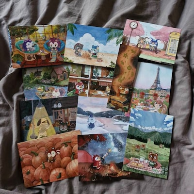 Animal Crossing Ellie Flo Animal Crossing Postcard Print ACNH Animal ...