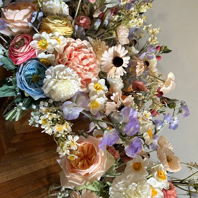 19 Artificial Ranunculus, Soft Ranunculus, Orange, Pink, Yellow ...