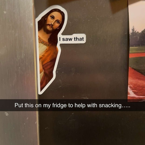 Jesus I Saw That Magnet, Fridge Magnet, Funny Magnet Gift, Jesus ...