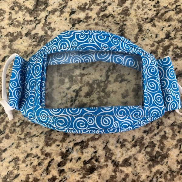 4 SIZES! in the Hoop Clear Window Face Mask Digital Machine Embroidery ...