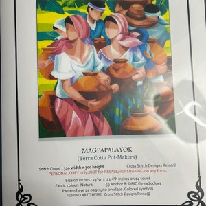 Cross Stitch Pattern Filipino Art Design Lady Dancers of Sinulog ...