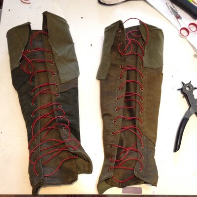 M-L Spats PDF Sewing Pattern and Instructions for Lace up Spats, Medium ...