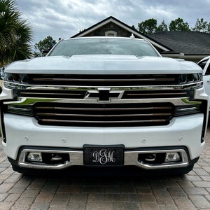 Classy Initial Printed Aluminum License Plate Custom Plate Vanity Plate ...