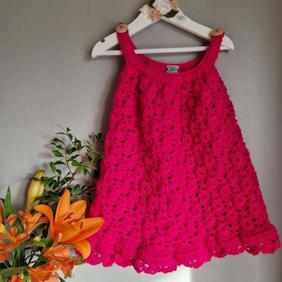 Crochet Dress PATTERN Chantilly Lace Sundress sizes up to 10 Years ...