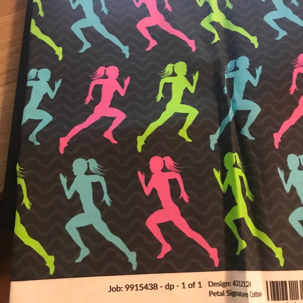 Running Fabric - Running by Bags29 Colorful Female Sprinter Jogging ...
