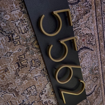 Outdoor Metal House Number Metal House Sign Plaque Metal House Numbers ...