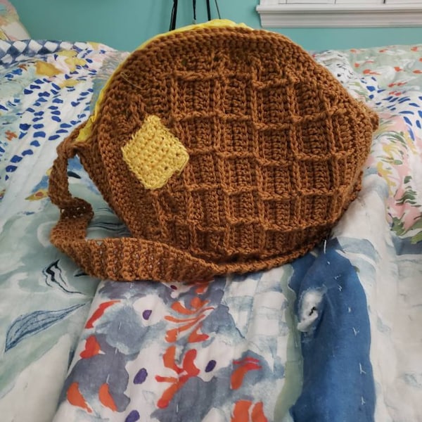 Crochet Waffle Bag PATTERN: Amigurumi Food Purse (digital Download) - Etsy