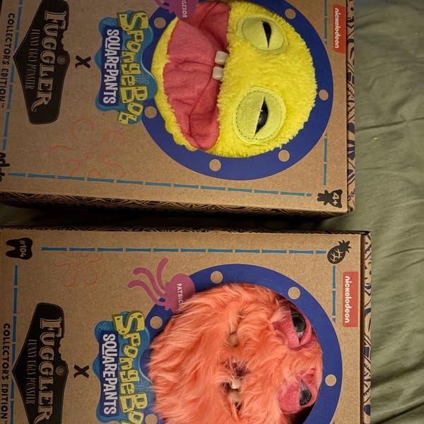 SET of 2 X Fuggler Spongebob Squarepants Patrick Star Nickelodeon BRAND ...