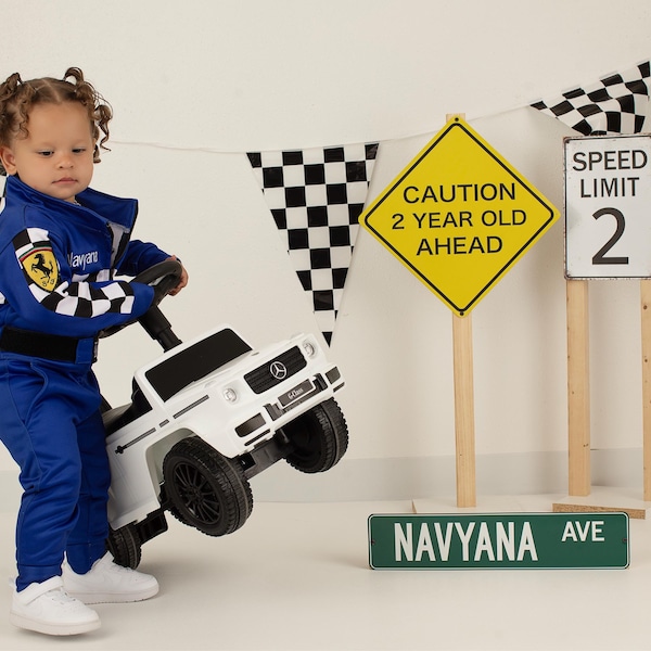 Kids Car Racing Suit, Driver Racing Suit, Pilot Suit, Baby Race Suit ...
