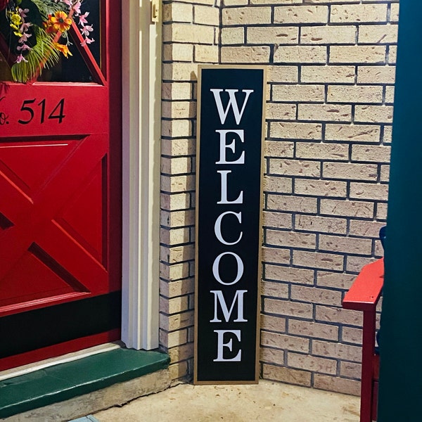 Welcome SVG - Vertical - Etsy