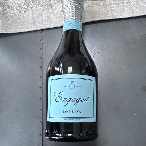 Digital Download Prosecco Label, Custom Prosecco Label, Champagne ...