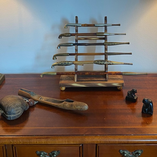 Pen Stand Rack Holder Desk Top Ink Fountain Pen Display Stand Brush ...