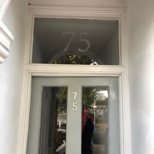 Premium Elegant White Fanlight Door Number Transom White | Etsy