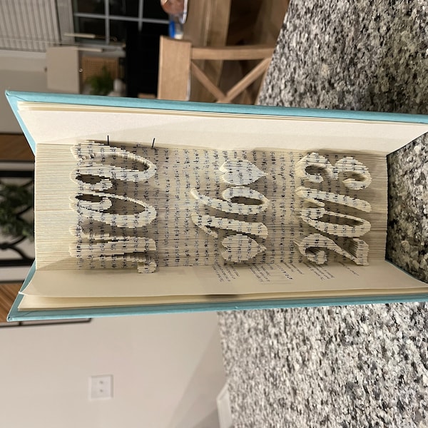 Book Folding Pattern - Alphabet Numbers Punctuation Cut and Fold ...