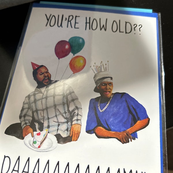 Friday Birthday Card, 90s Pop Culture, Hip Hop Birthday Card, Funny ...
