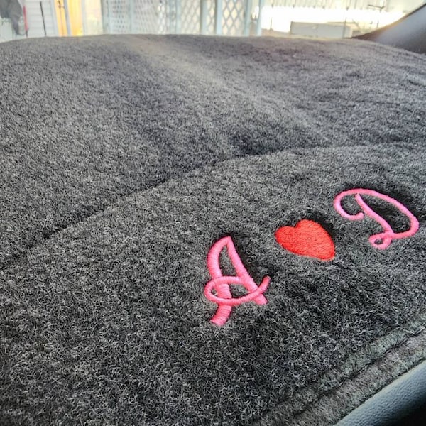 Dash Cover Embroidery Add-on for Custom Dashboard Cover Orders ...