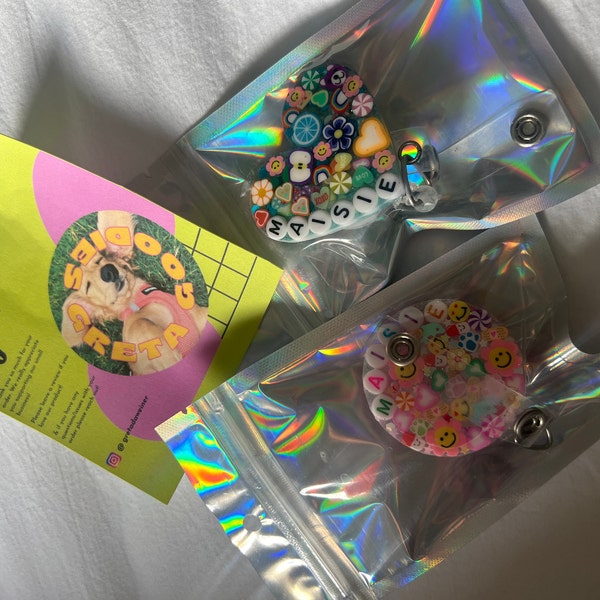 Sparkle Badge Reel, Flower Power Sparkle Badge Reel, Nurse Badge Reel ...