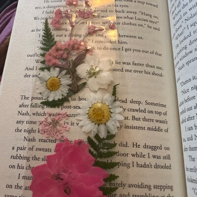Pressed Floral Bookmarks Real Dried Flowers Gift for Book Lovers Book ...
