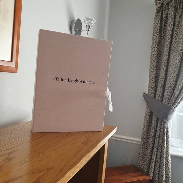 Keepsake Personalised Slip-in Display Folder and Matching Box Set for ...