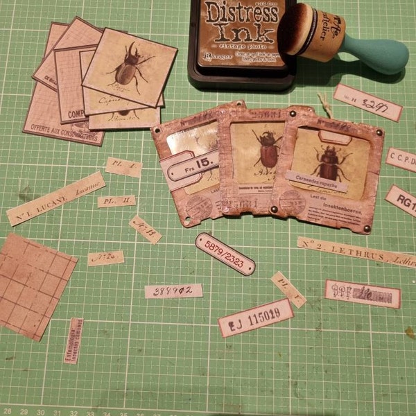 Vintage Tabs and Labels Digital Download Printable Ephemera - Etsy